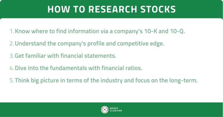 How to Research Stocks In 5 Easy Steps - Money Clarified
